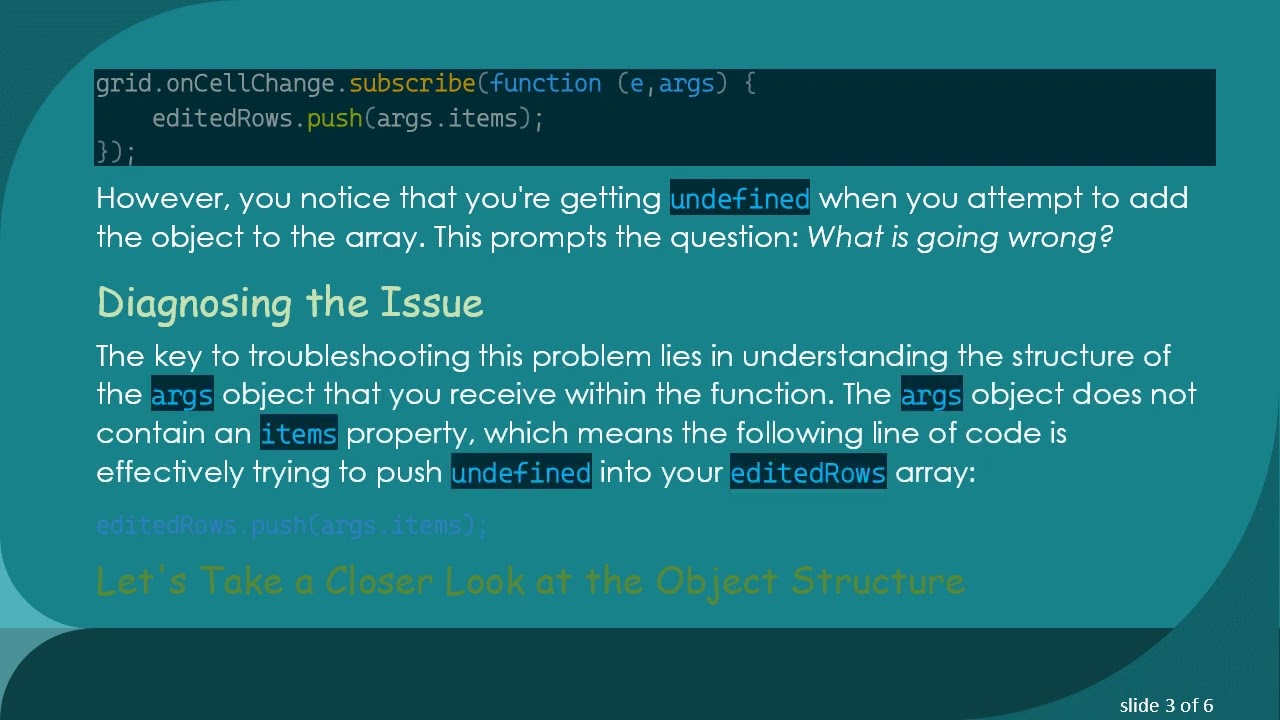 How to Fix undefined When Adding Objects to an Array in JavaScript
