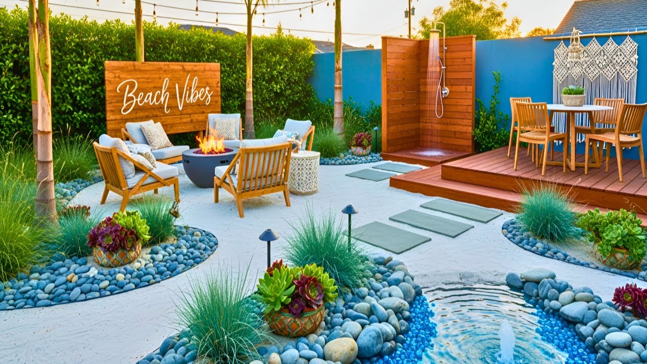 Coastal Landscaping Ideas: Low-Maintenance Beach Backyard Designs with Salt-Tolerant Plants & Pebble