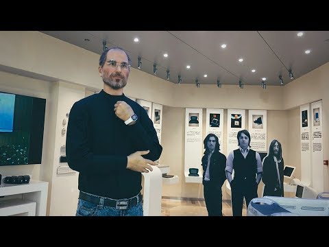 Fake Apple Store with Fake Steve Jobs