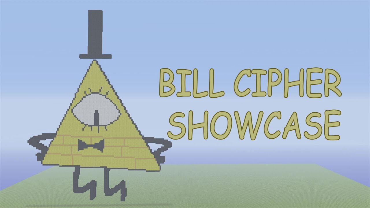 Minecraft Bill Cipher Pixel Art Showcase (Gravity Falls)