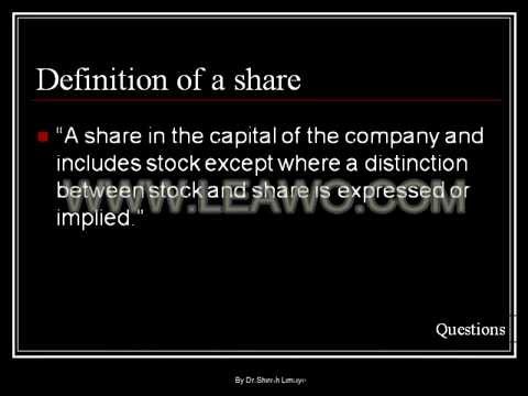 III Share and its types