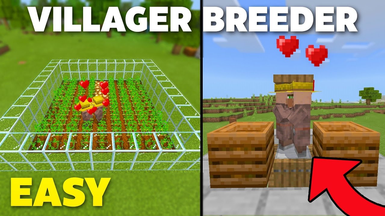 EASY Villager Breeders Tutorial in Minecraft Bedrock 1.17! (automatic ...