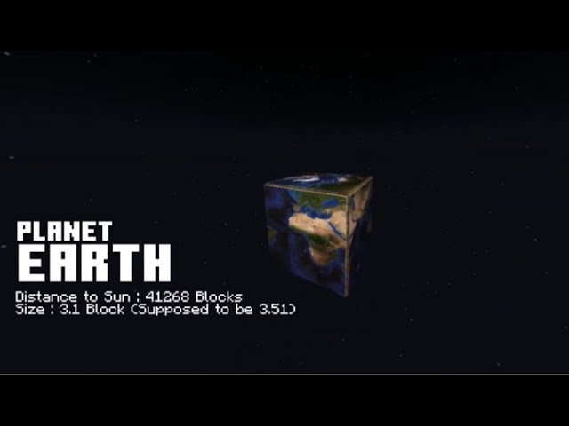 Solar System in Minecraft (1:3,625,000) Minecraft Map