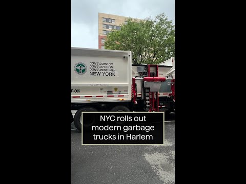NYC rolls out modern garbage trucks in Harlem, latest step towards containerizing trash