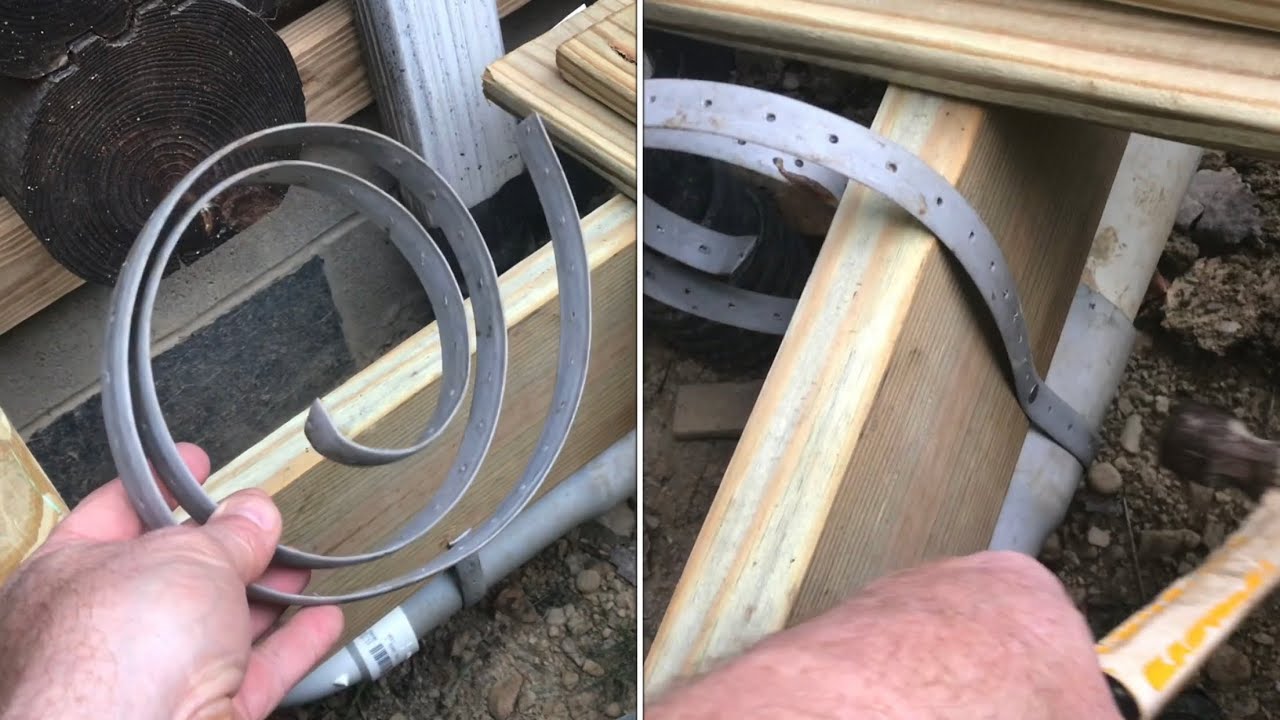 SECURING plumbing pipe with “pipe strapping”