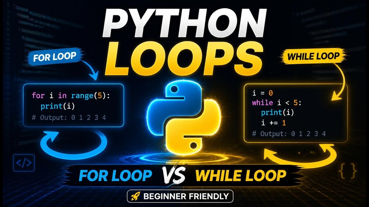 🧑‍💻Python Loops Tutorial for Beginners 🚀 | Tutorial #7