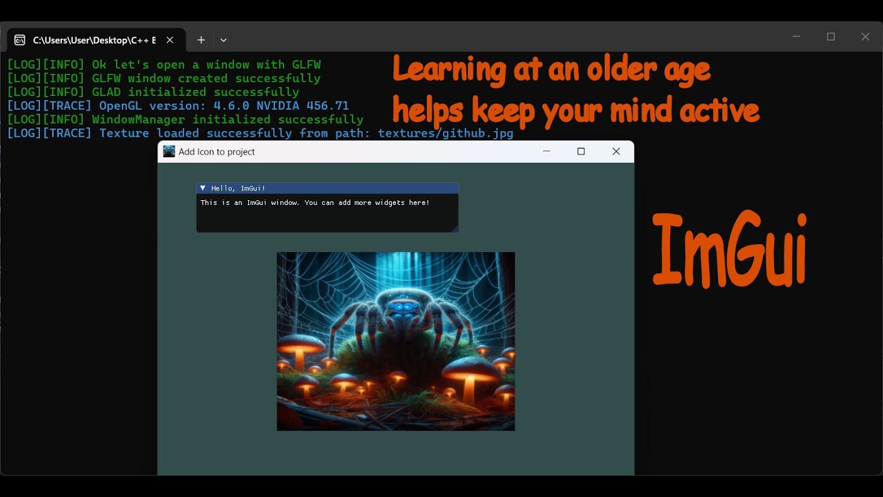 C++ & OpenGL for Beginners(Slow & Simple) Adding ImGui GUI to the project