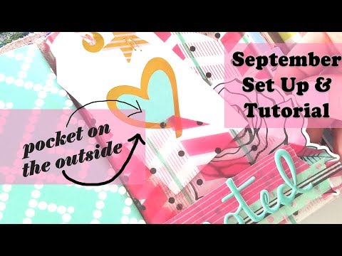 DIY Printed Acetate with outside POCKET | September Set-Up | Fairytale Club