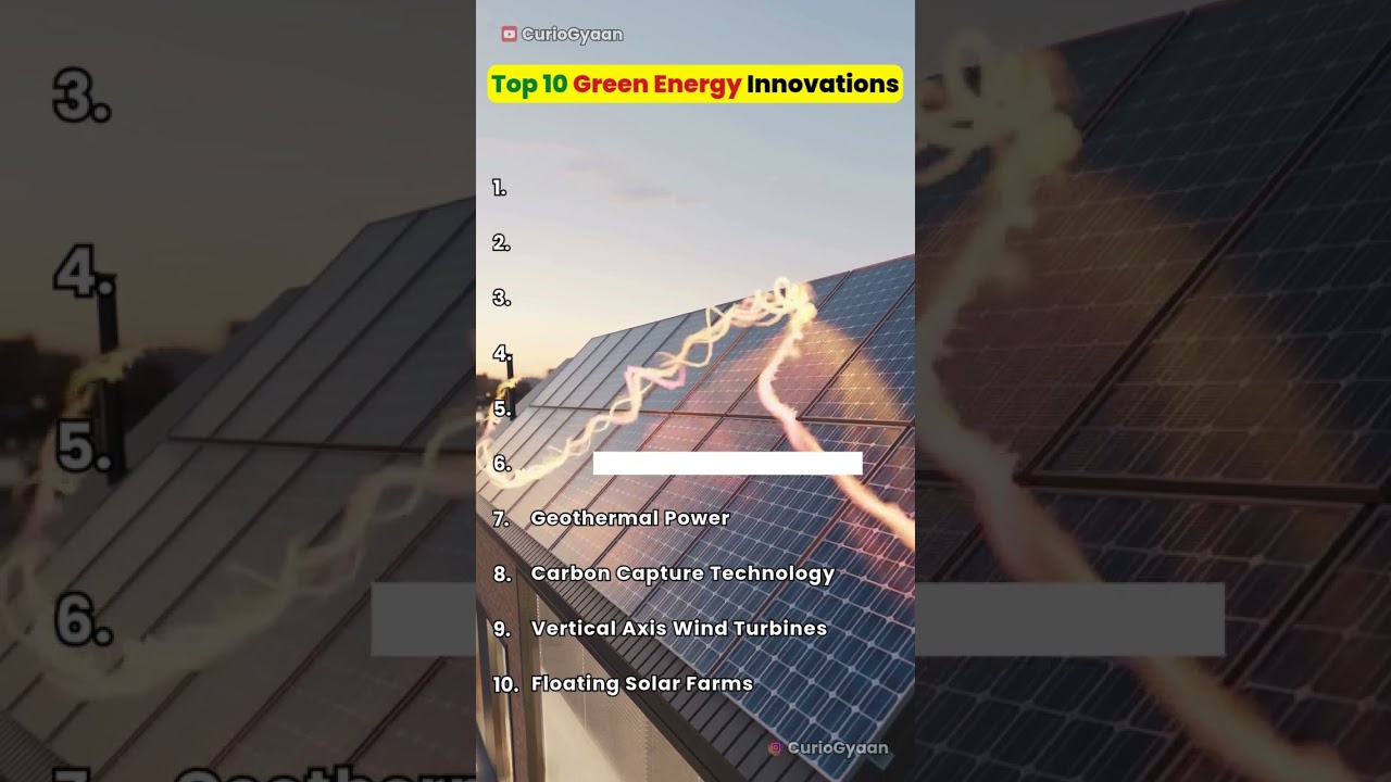 Powering the FUTURE! ⚡ Top 10 Green Energy Innovations! #shorts #trending #viral