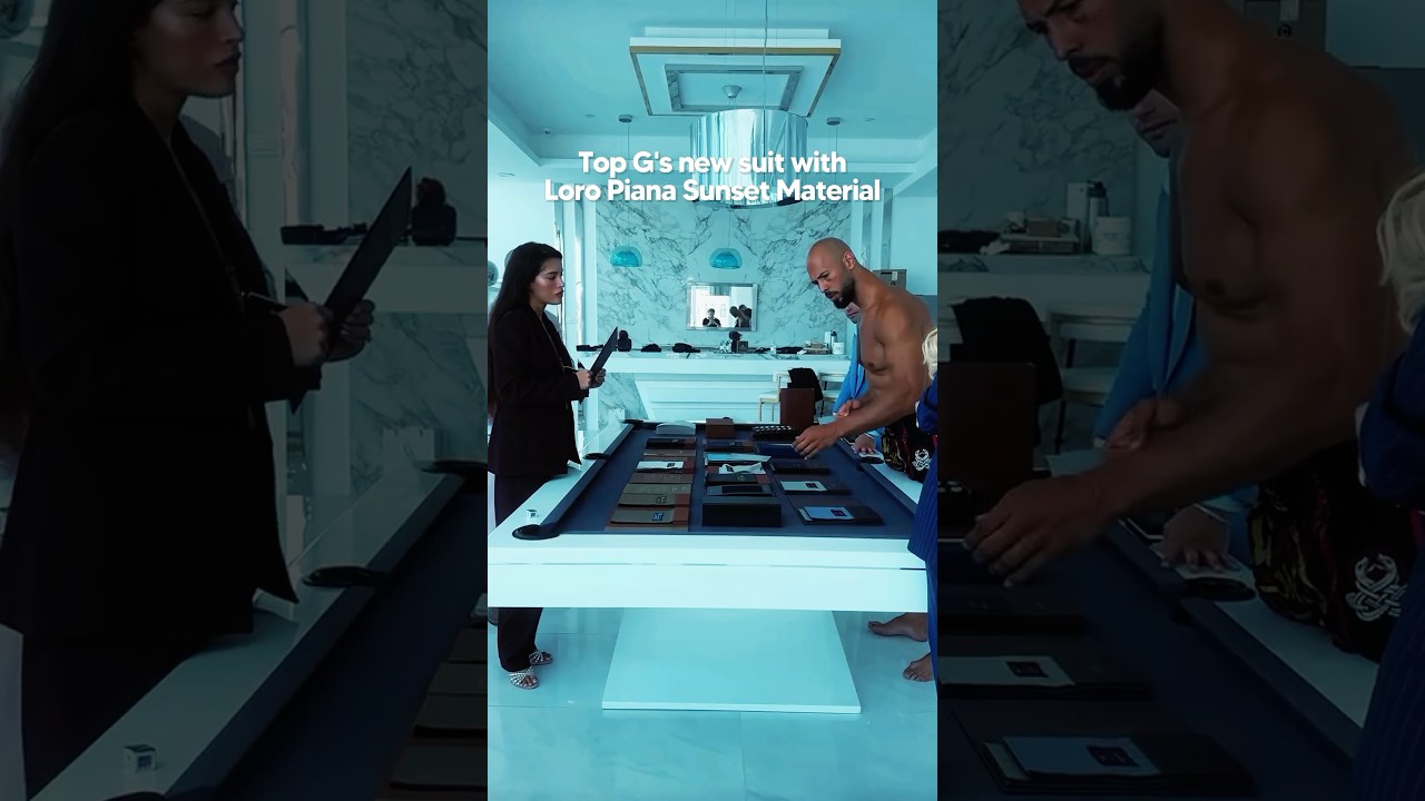 Tate’s new $11,000 Loro Piana Sunset Material Suit 😮‍💨