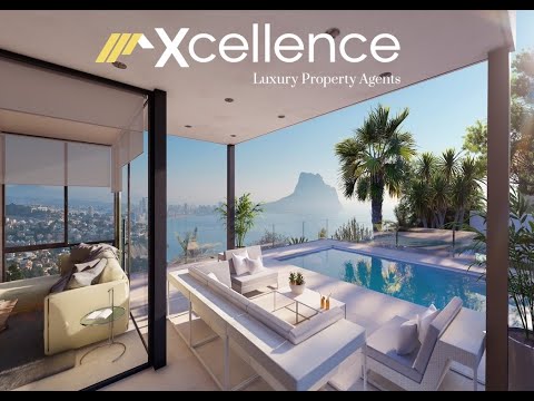 A luxury villa in a unique position with marvelous Mediterranean sea views on the Costa Blanca