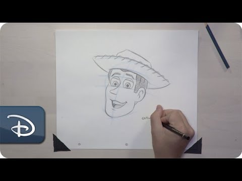 How-To Draw Woody From ‘Toy Story’ at Toy Story Land