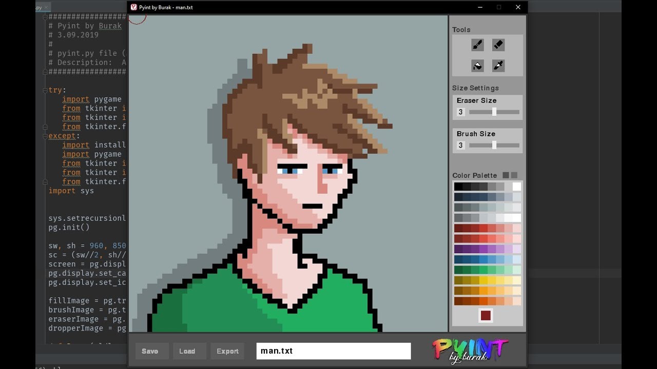 Paint Program in Python/Pygame (with Source Code)