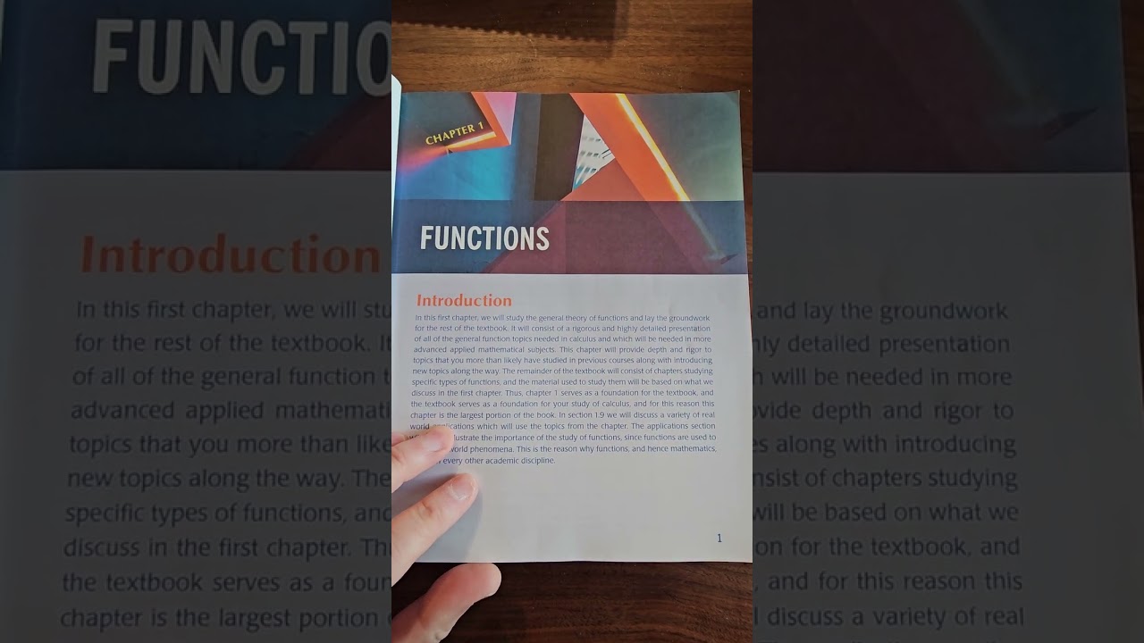 Textbook Review: Precalculus: A Rigorous, Yet Student-Friendly Approach