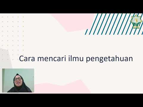 EPISTEMOLOGI ISLAM DAN KORELASINYA DENGAN CARA MENCARI ILMU PENGETAHUAN DI JURNAL ILMIAH