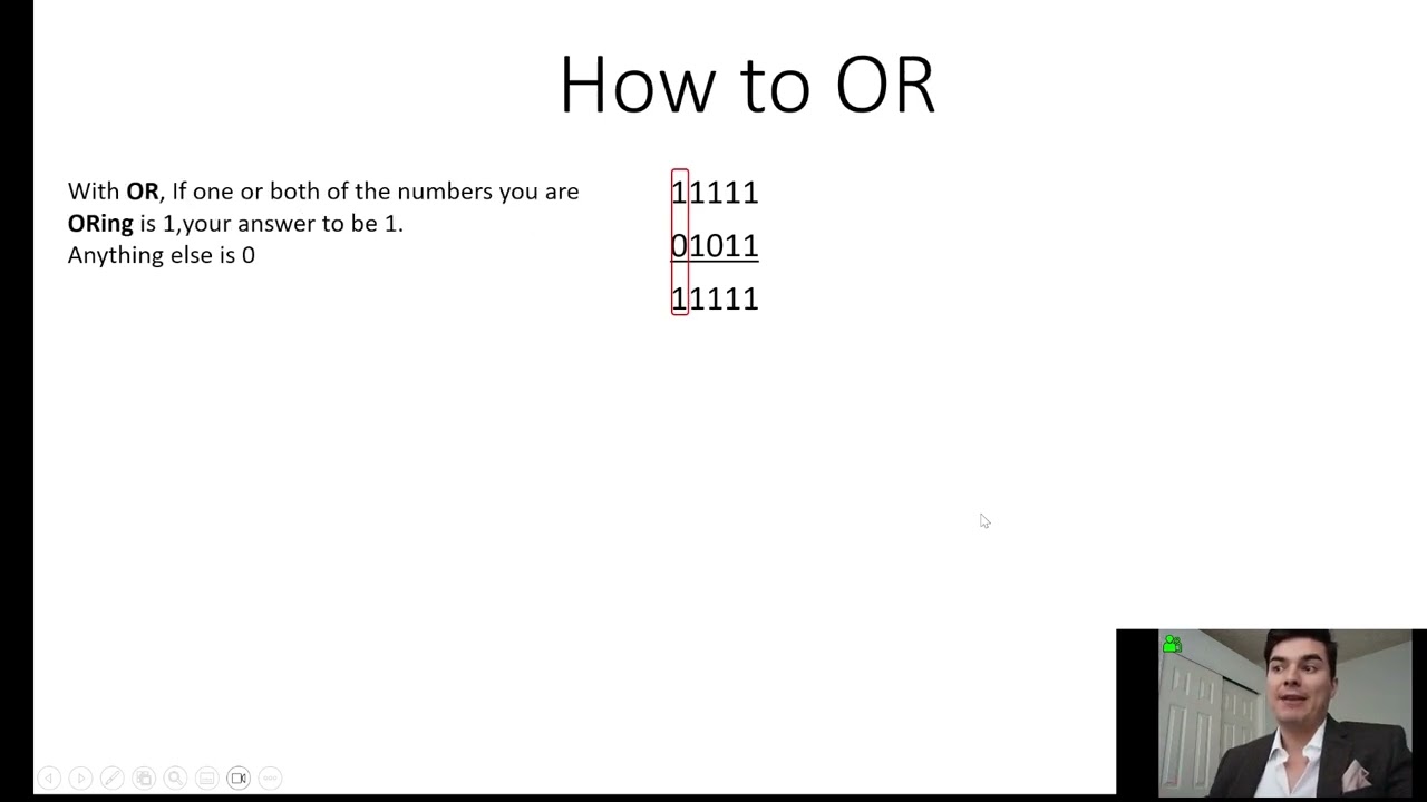 Binary Math XOR, OR, AND