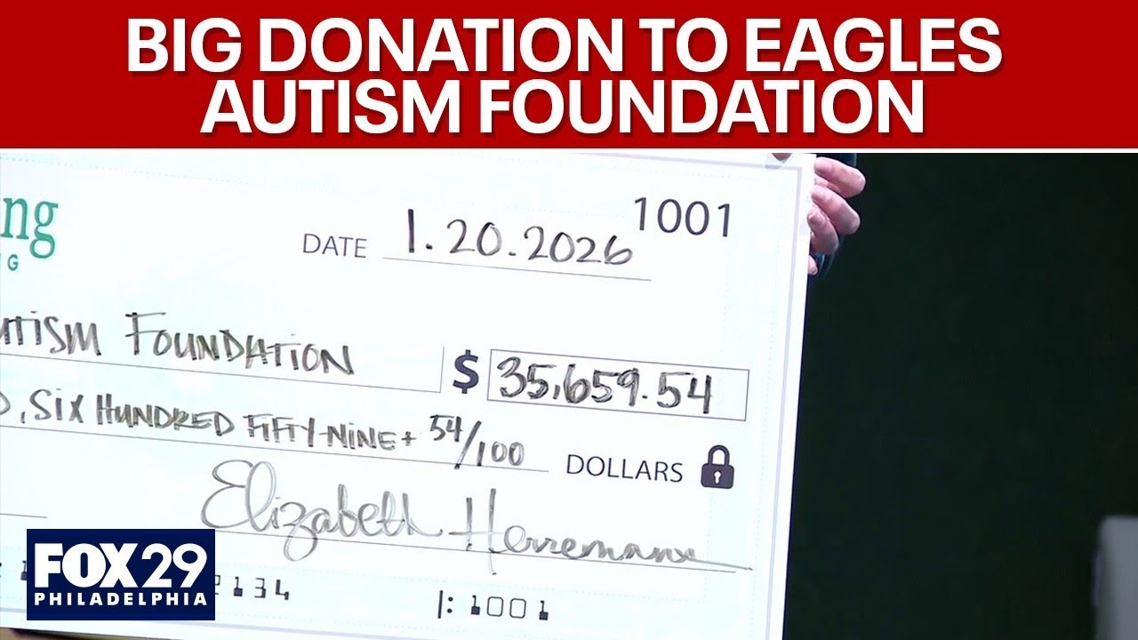 Eagles Autism Foundation receives big donation
