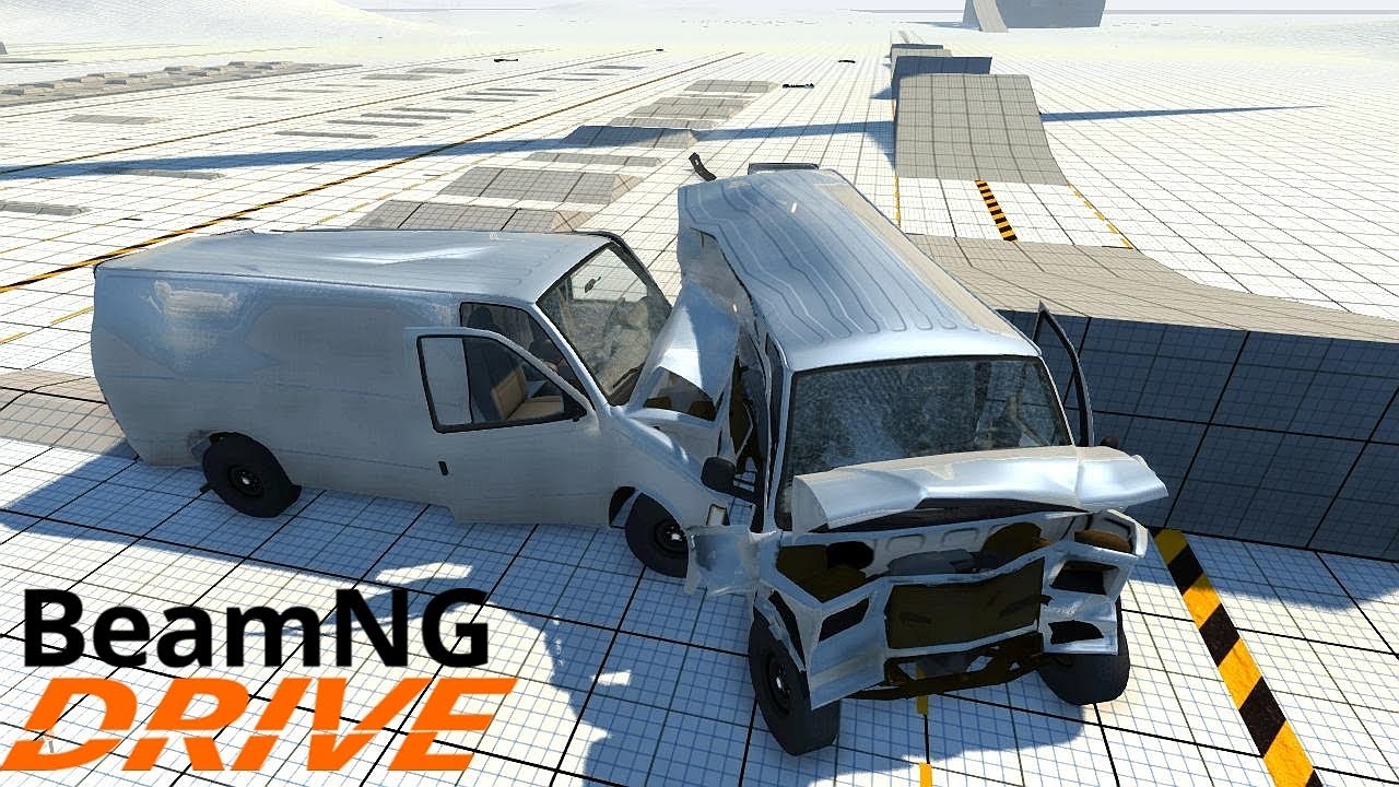 BeamNG DRIVE Alpha - Van vs Van