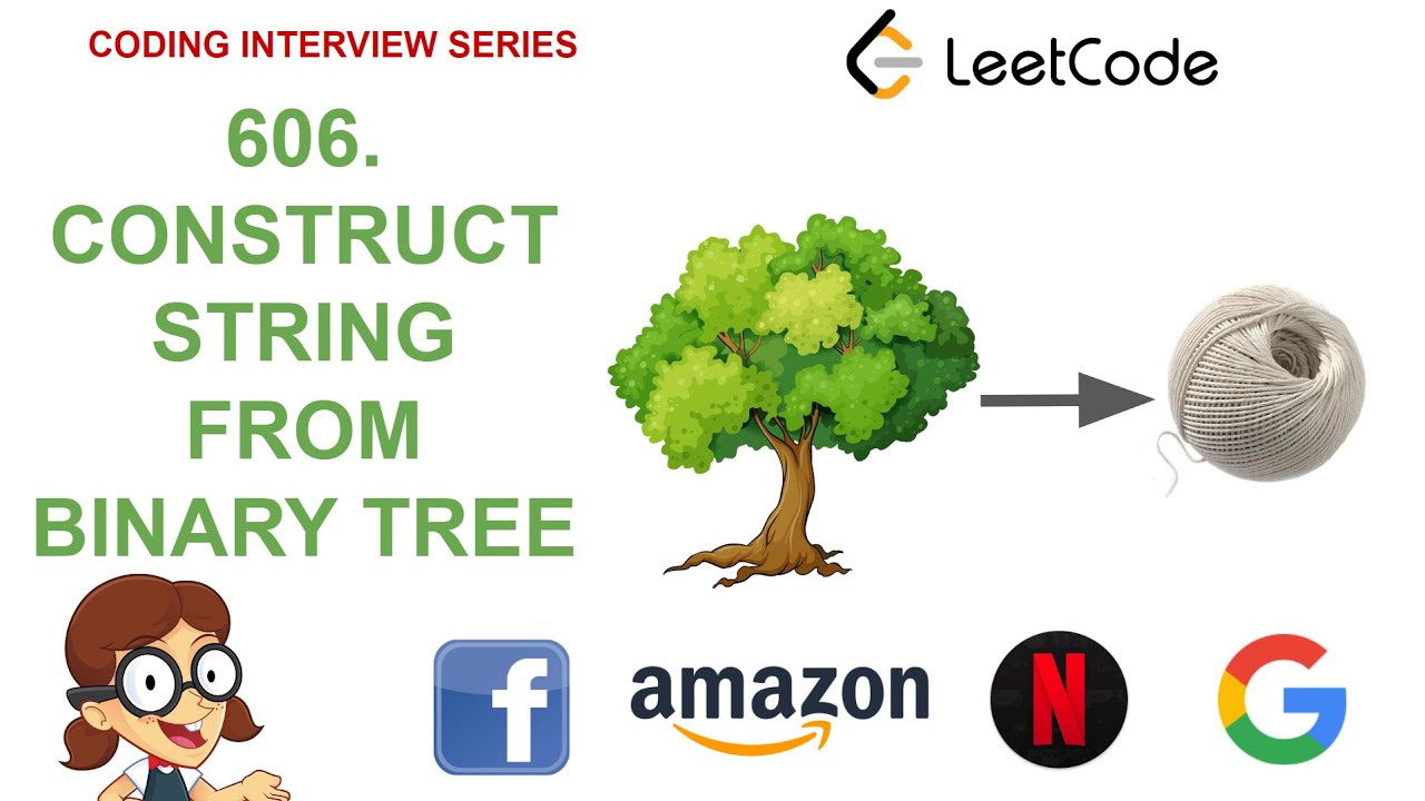 Construct String from Binary Tree | Leetcode 606 | Amazon Google Facebook interview question