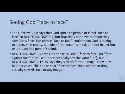 Can God be seen? What Bible commentaries don't explain to you.