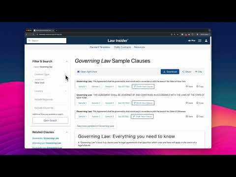 Advanced Search in Law Insider AI