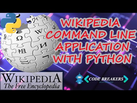 Wikipedia application {in command line} with python | wikipedia package| basic web scraping in hindi