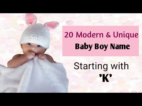 Modern & Unique Baby Boy Name Starting with 'K'