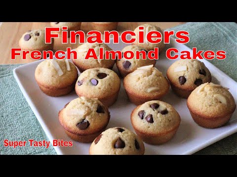 Easy Financier Recipe - Mini French Almond Cakes