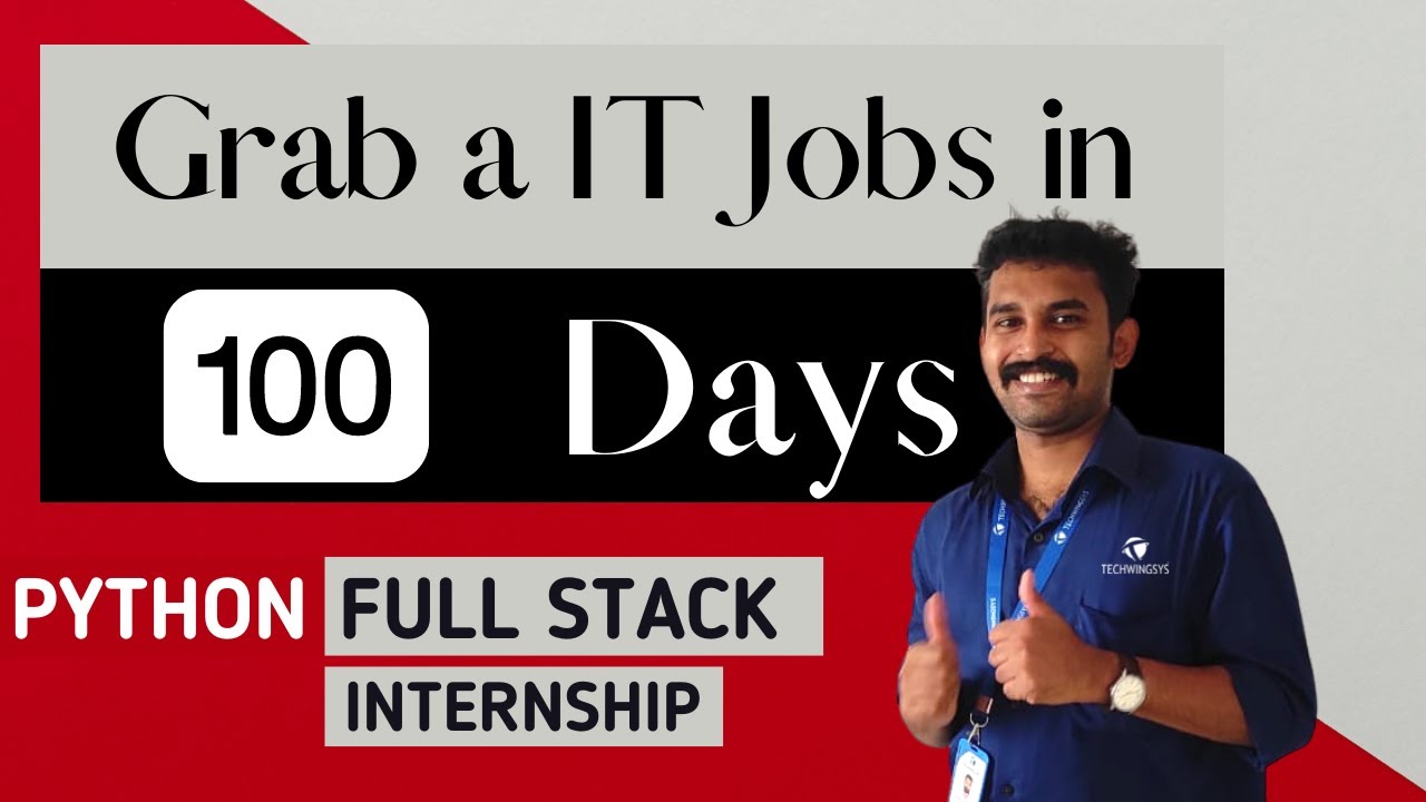 Python Full Stack Training Internship | Live Project | 100% Placement | Package Details |TECHWINGSYS