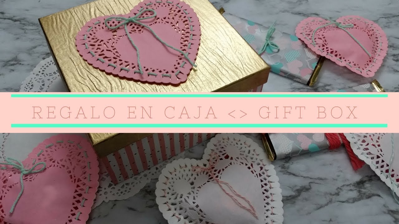 DIY REGALO EN CAJA, IDEA PARA  REGALAR, SAN VALENTIN / GIFT BOX VALENTINE DAY