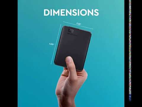 WD Elements Portable External Hard Drive, USB 3.0 / available in 1TB, 2TB, 3TB, 4TB, 5TB