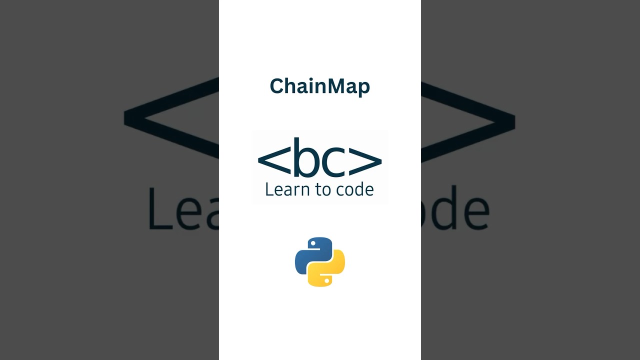 Optimise your Dictionary usage in Python by using ChainMap! #code #learnpython #programming