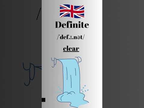 How to Pronounce Definite in English British Accent #learnenglish #learnenglishtogether