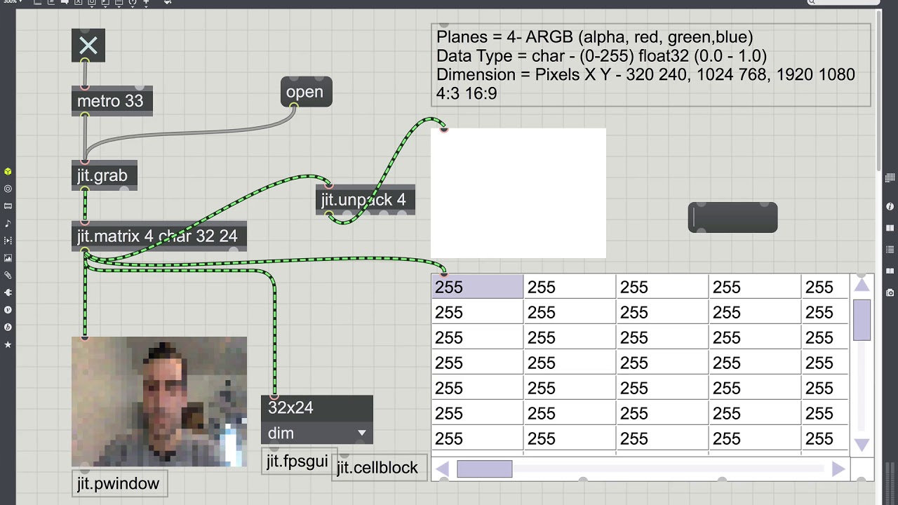 Session 3.1 ~ jit.matrix