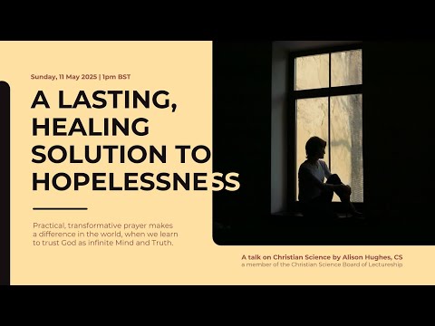 A lasting, healing solution to hopelessness