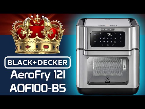 Air Fryer Oven 12l Black + Decker AeroFry AOF100 B5