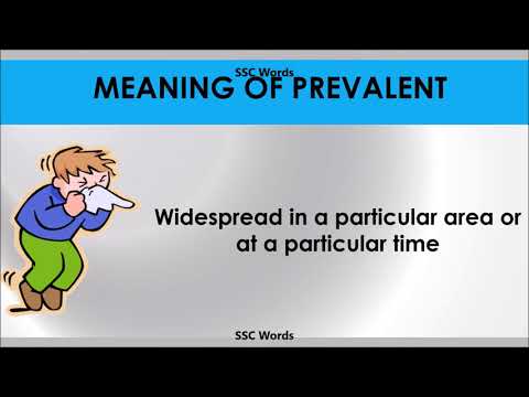 Prevalent - Improve English - Meaning and 5 sentences - GRE / CAT / GMAT word - SSC Words