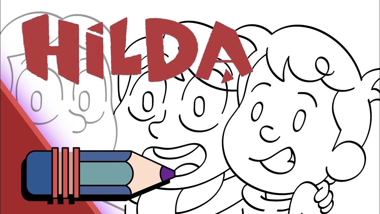 Draw David, Frida and Hilda from the Netflix series