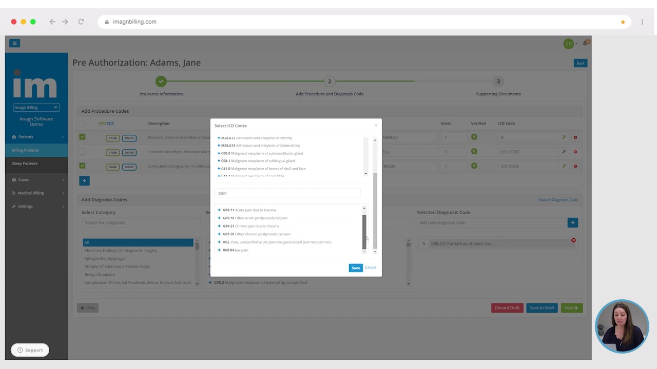 How to Complete a Pre-authorization Using Imagn Billing