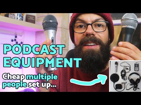 Podcast equipment for multiple people | Cheap and simple set up!
