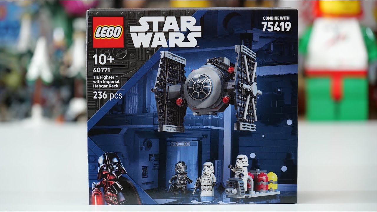 LEGO Star Wars 40771 Tie Fighter with Imperial Hangar Rack Speed Build