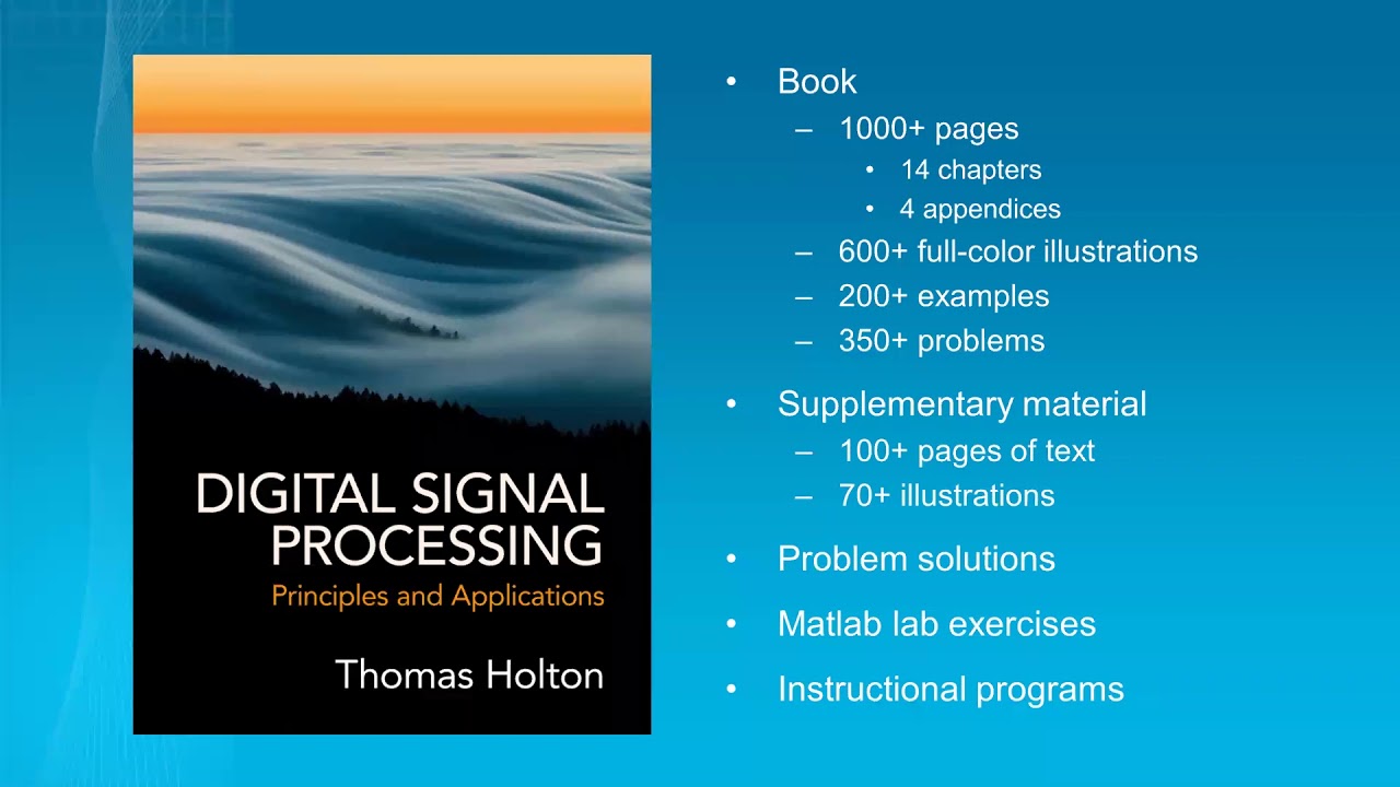 Webinar: Tom Holton on his new book Digital Signal Processing