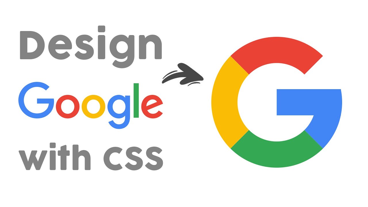 CSS Google Logo - How to Design Google Logo with HTML and CSS in 4 Minutes