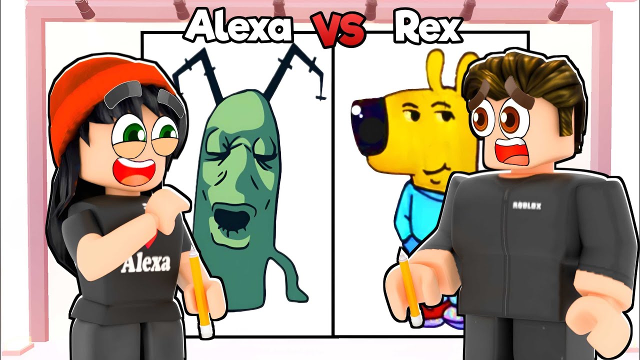 ROBLOX DRAW THE MEME WITH ALEXA!