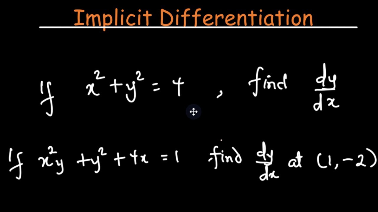 How to solve Implicit Differentiation problems