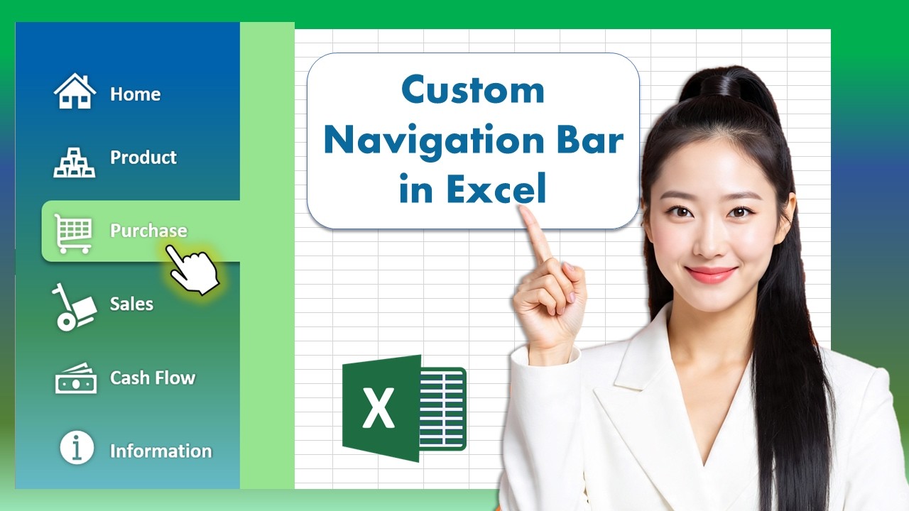 Custom Navigation Bar in Excel || Side bar in Excel ! #excel #exceltips #exceltutorials