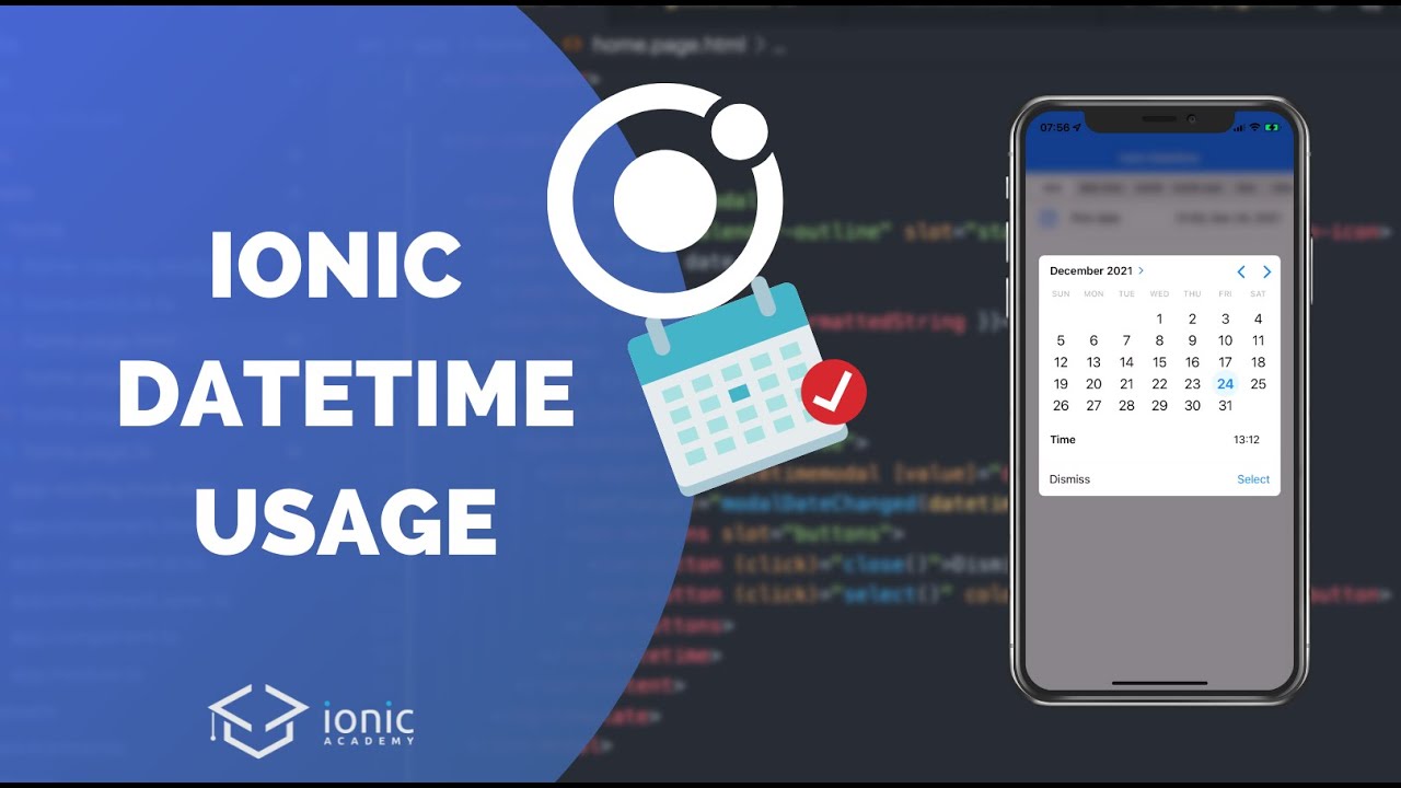 How to use the Ionic 6 Datetime component