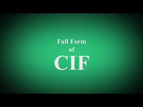 Full form of CIF
