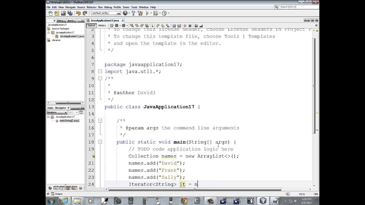 Java Programming - Lists, Stacks, Queues, and Priority Queues - Iterator Example