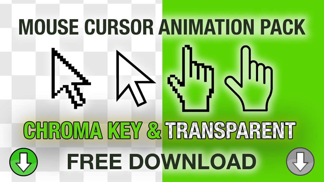 Mouse Cursor Animation – Free Download | Green Screen + Transparent
